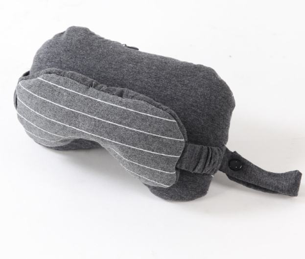 Portable 2-in-1 Eye Mask Neck Pillow | Travel Comfort – Memory Foam Comfort